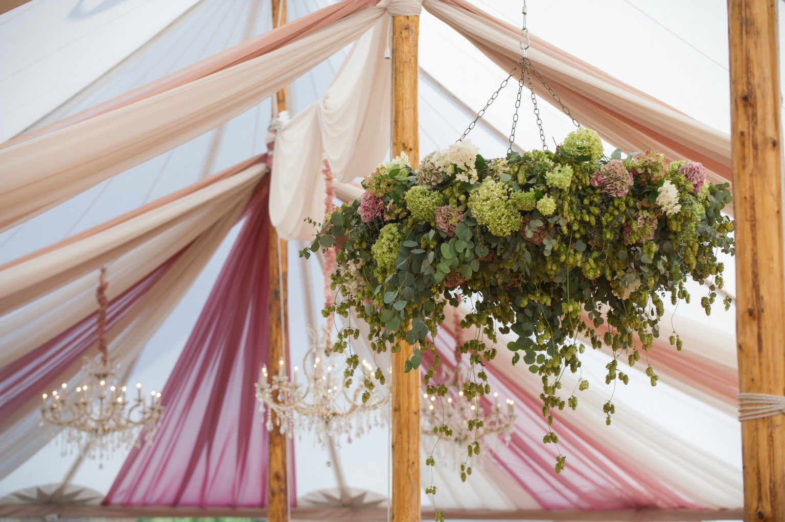 Ceiling Floral Decor: Chandeliers & More! - Showit Blog